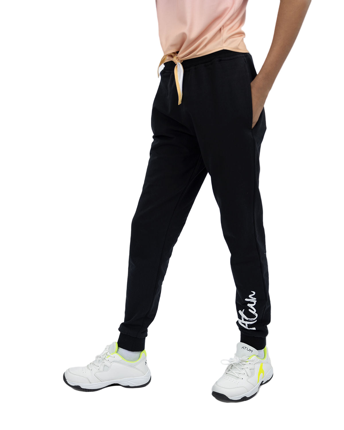 ATUM Egypt| Simple and Smooth Girls Sweatpants -Black